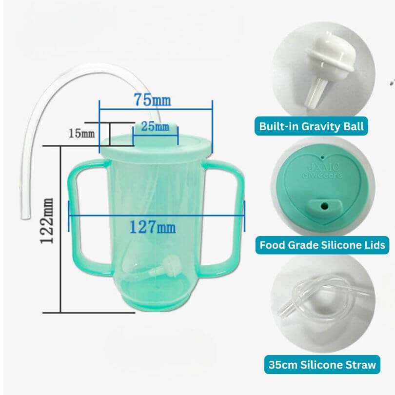 Adaptive Elderly Sippy Cup with Built-in Gravity Ball - EaseWear ...