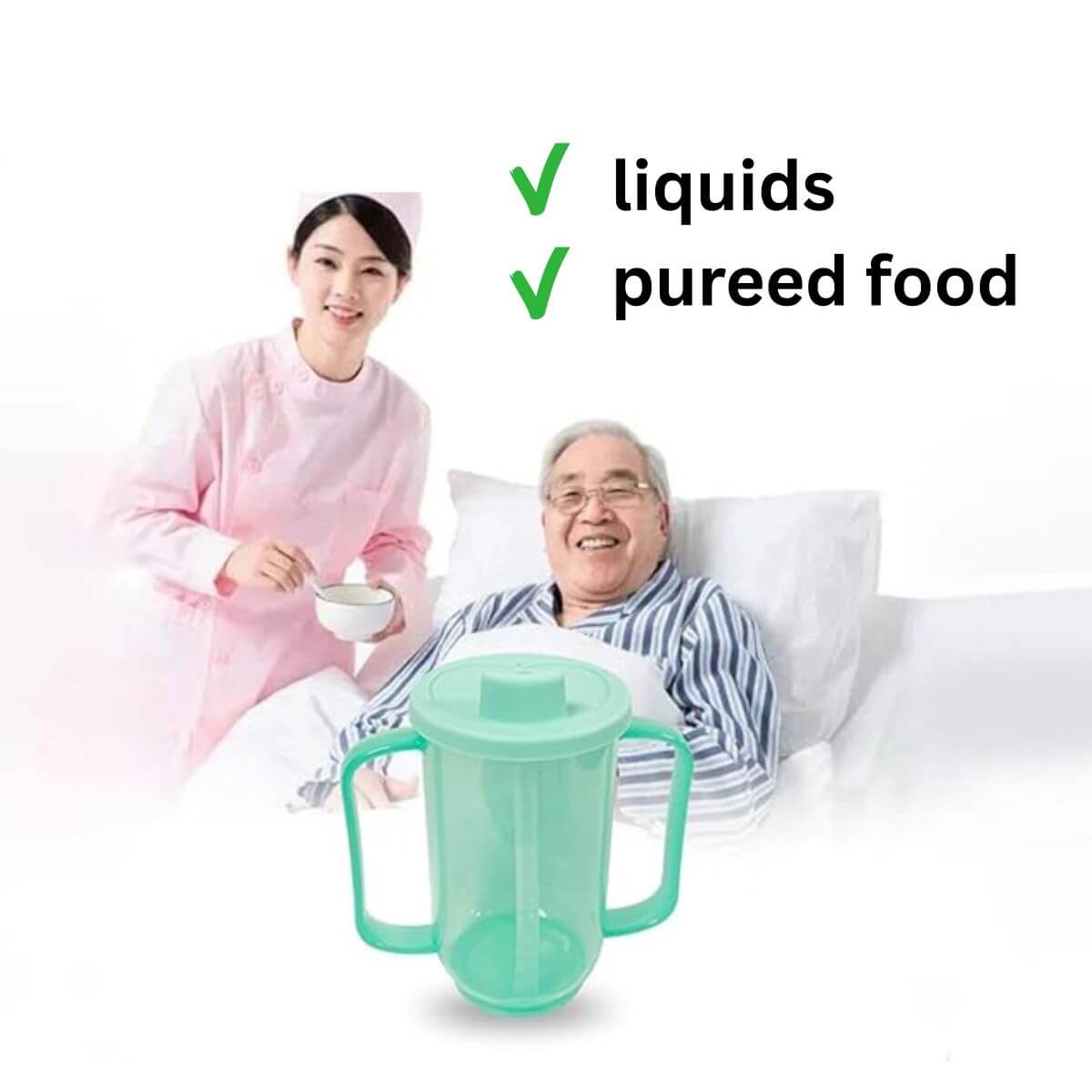 Adaptive Drinking Cup for Seniors NZ | Sippy Cup & Feeding Cup | 350ml ...